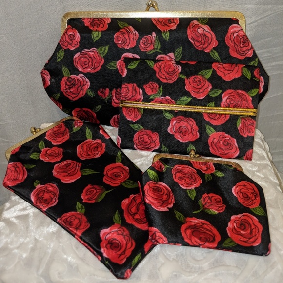 Bags | Antique Rose Wallet Handbag Set | Poshmark